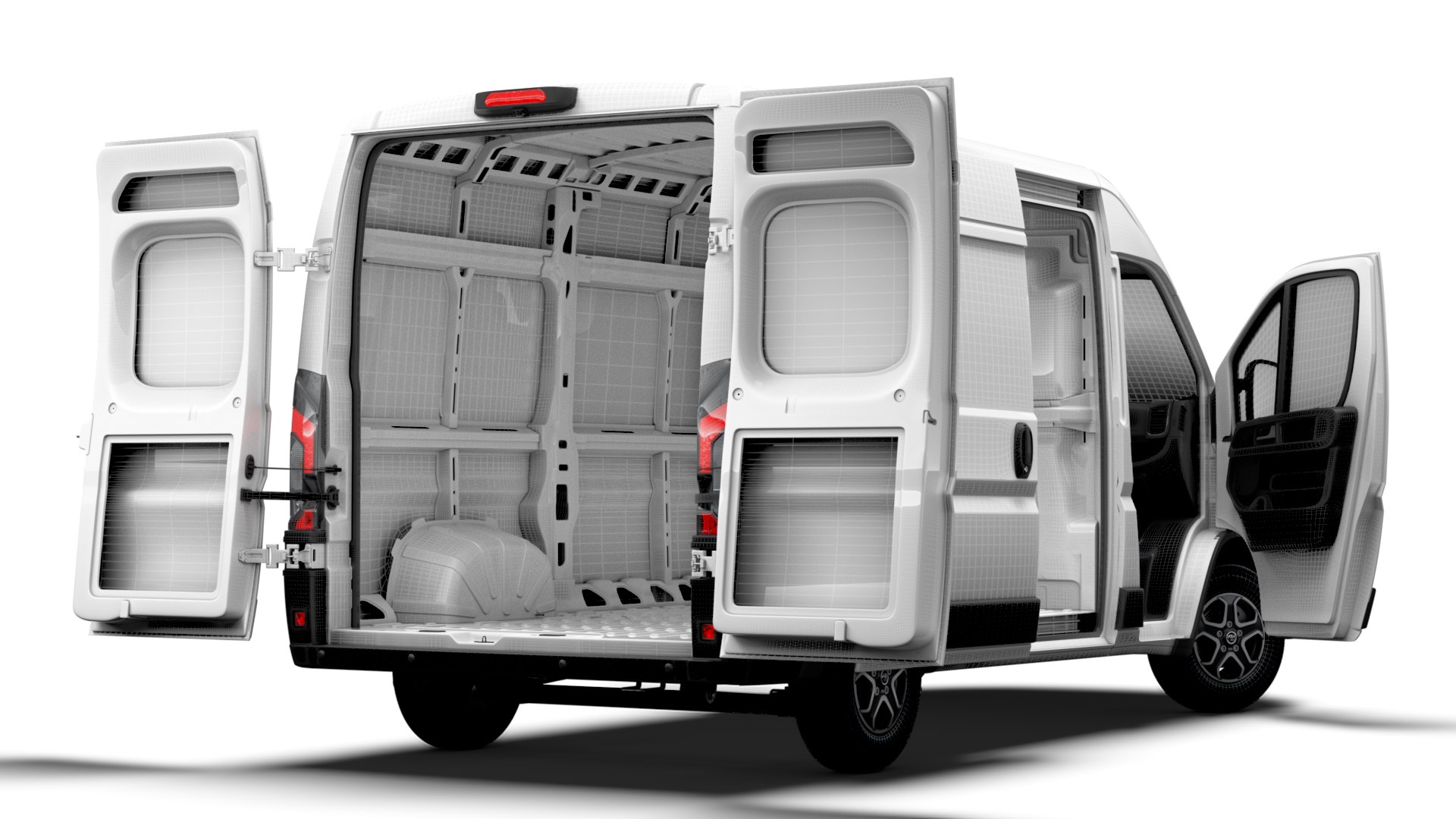 3D Stellantis Electric Panel Van HQ Interior L2H2 2025 - TurboSquid 2338551