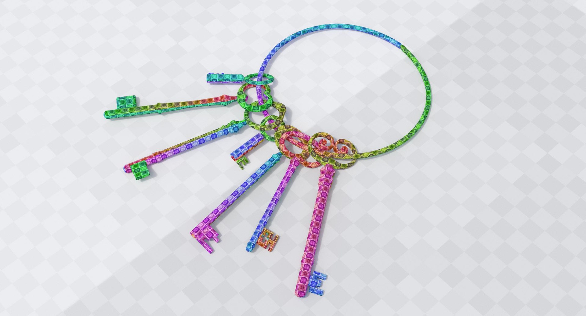Key Ring 3D Model - TurboSquid 1375583