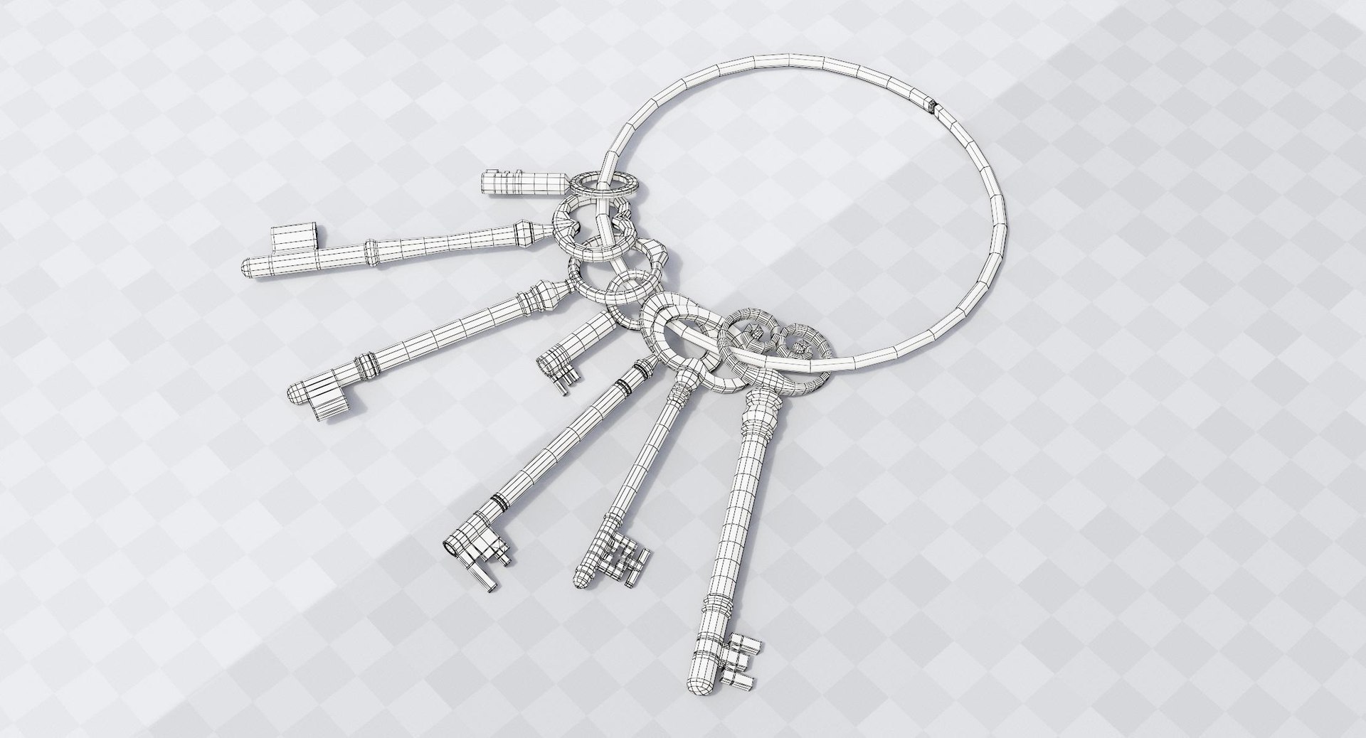 Key Ring 3D Model - TurboSquid 1375583