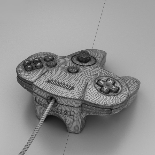3D модель Контроллер Nintendo 64 - TurboSquid 1303323