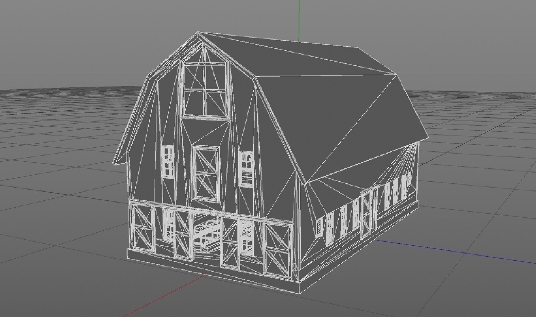3D Farmhouse Barnhouse Model - TurboSquid 2033800
