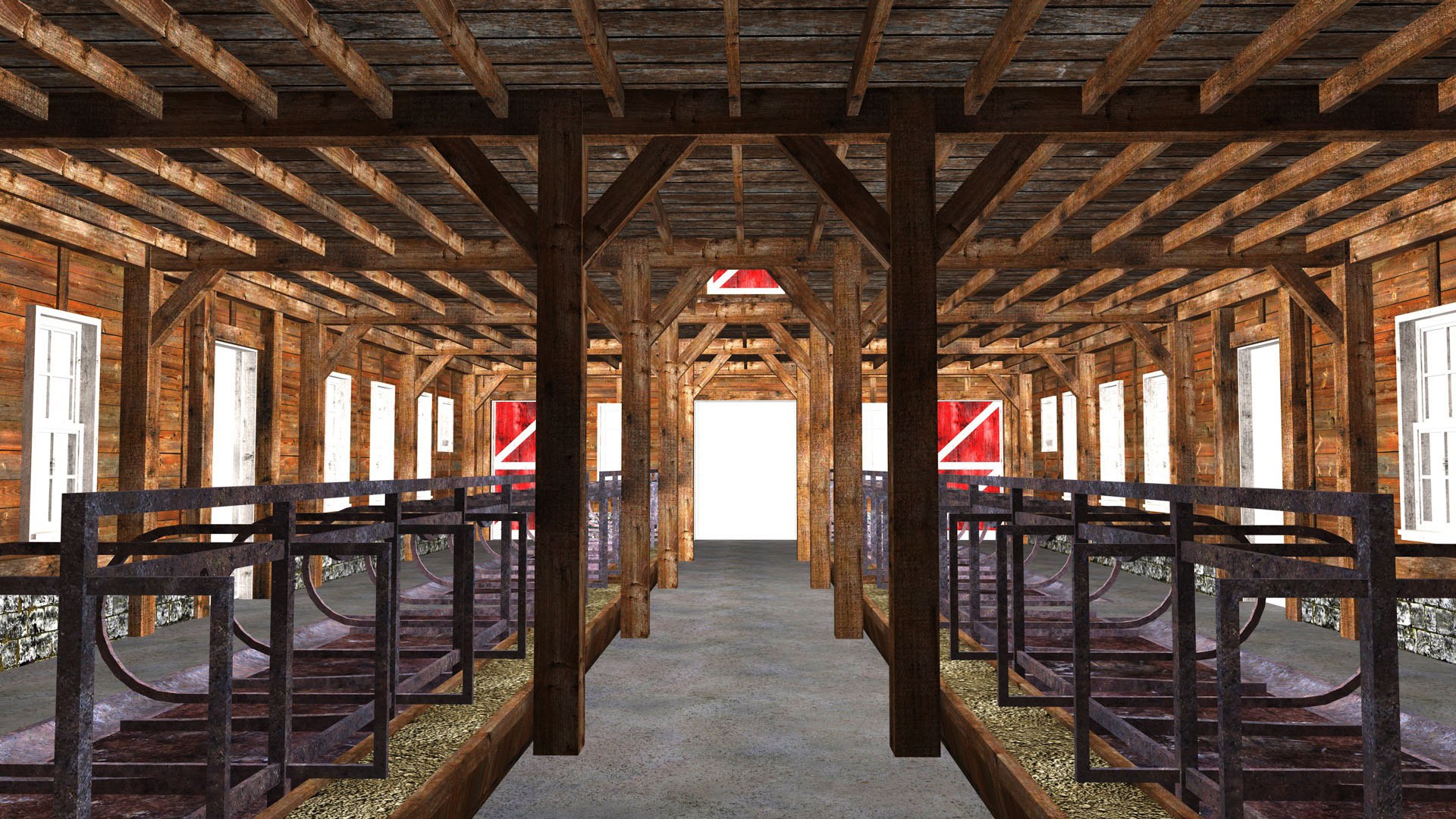 3D Farmhouse Barnhouse Model - TurboSquid 2033800