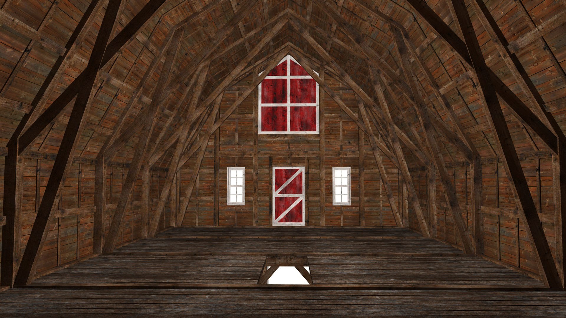 3D Farmhouse Barnhouse Model - TurboSquid 2033800