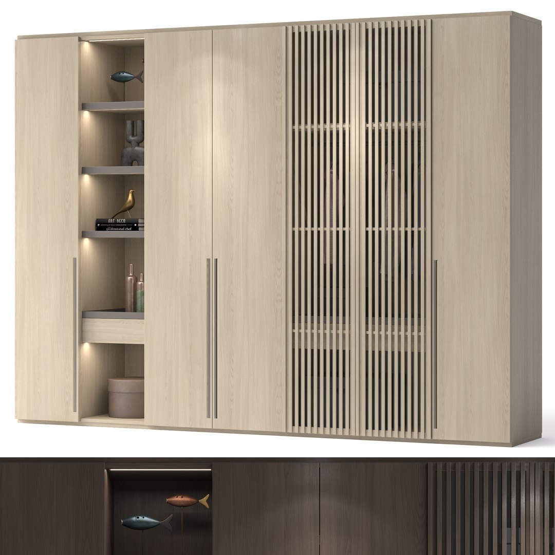 Molteni Tivali Glissmaster Wardrobe Model - TurboSquid 2178735