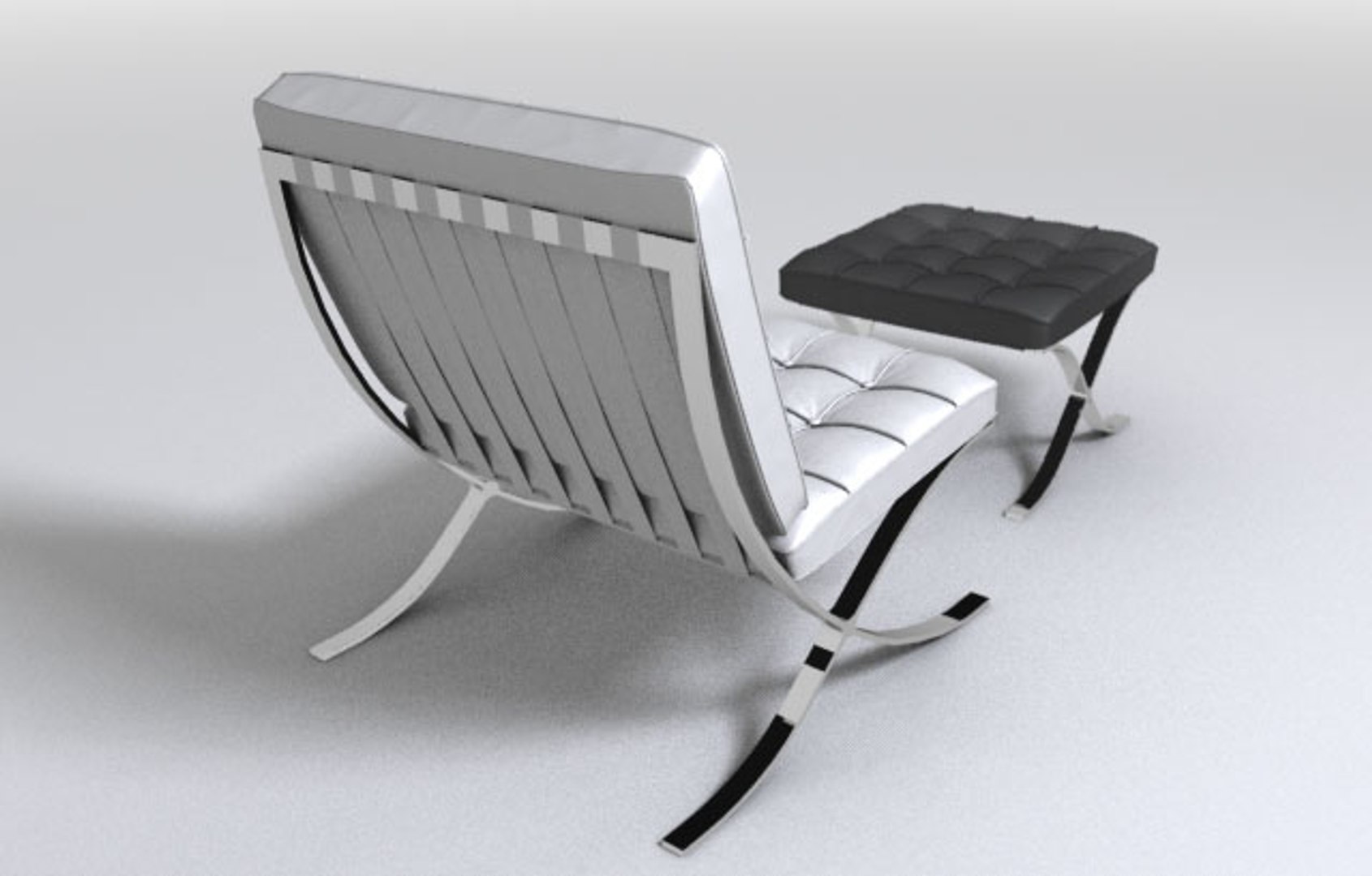 Barcelona Chair 3d Model