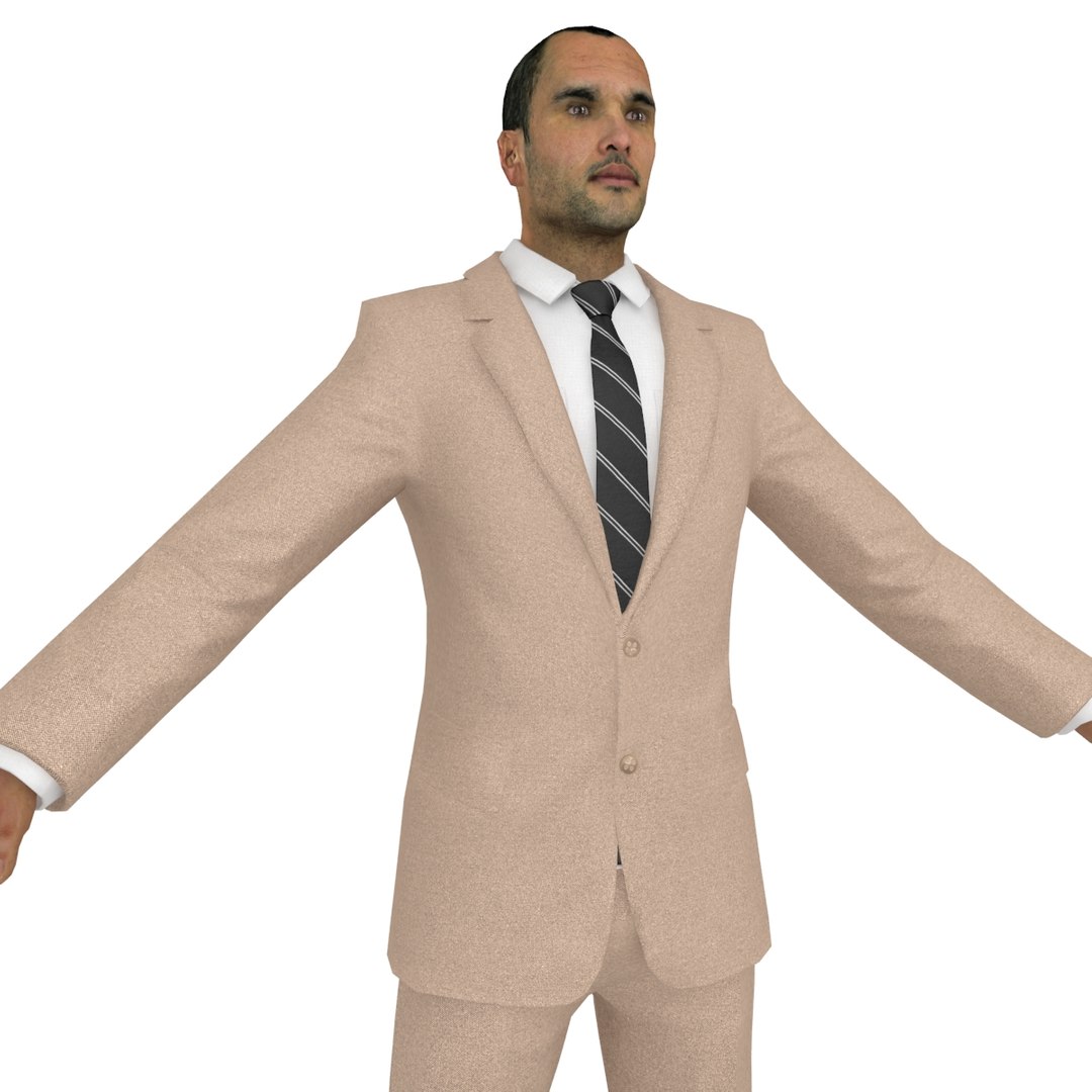 Businessman Body Head 3D Model - TurboSquid 1281039