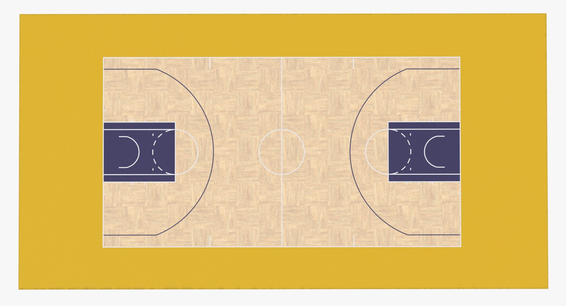 3D Basketball Surface 08 Model - TurboSquid 1726044