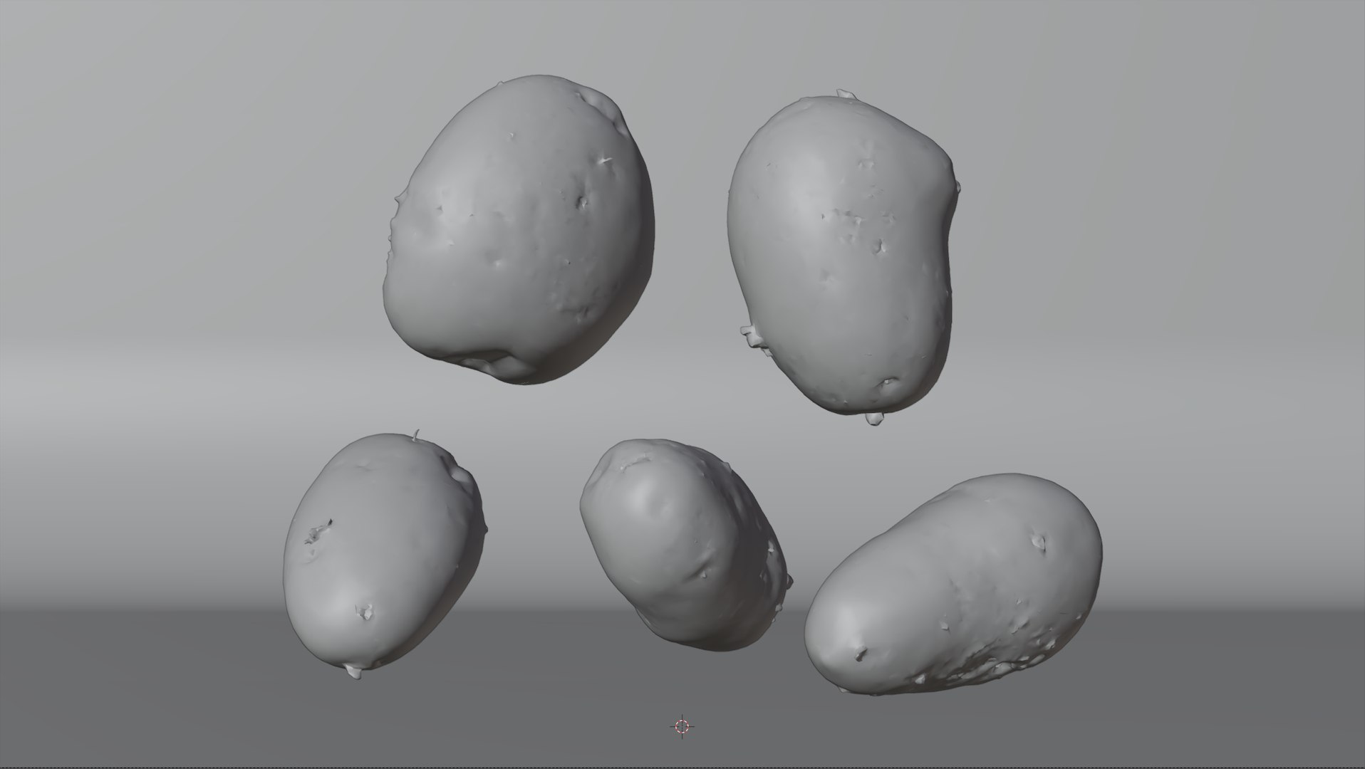 Realistic Potato Pack Of 5 - Asset 3D Model - TurboSquid 2144077