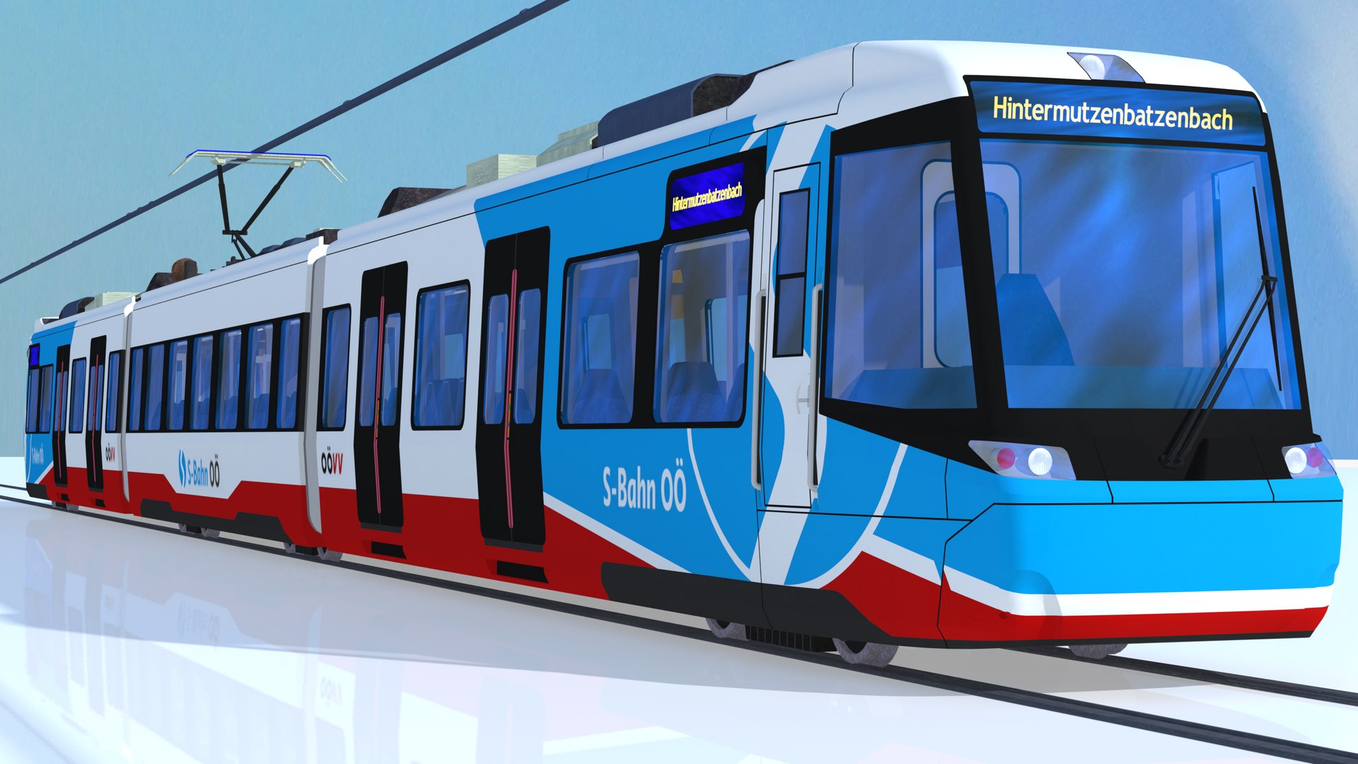 3D New S-bahn Tramtrain For Linz Austria In Production By Stadler Model ...
