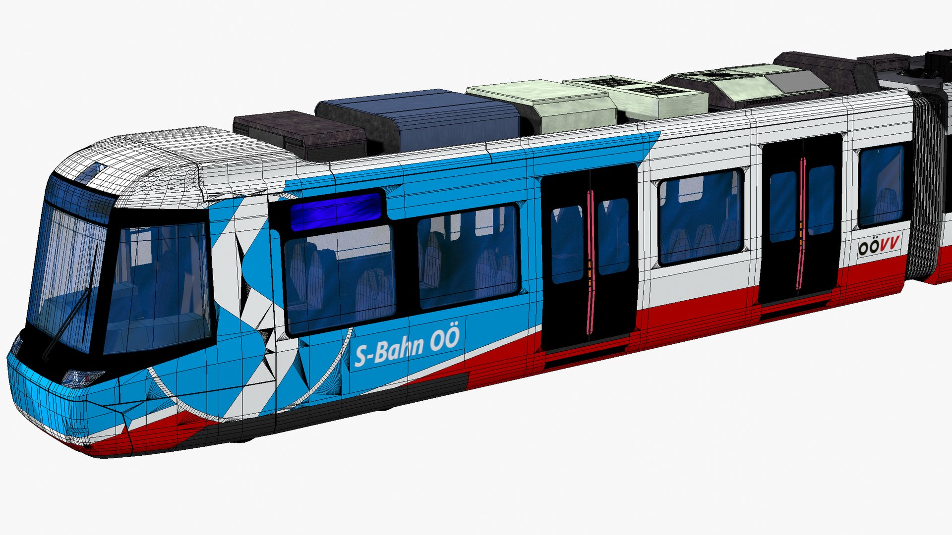 3D New S-bahn Tramtrain For Linz Austria In Production By Stadler Model ...