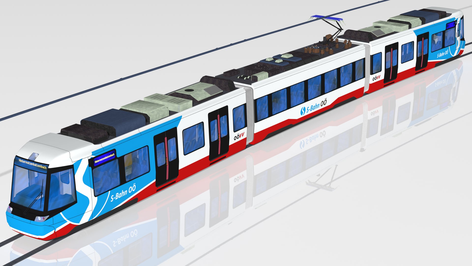 3D New S-bahn Tramtrain For Linz Austria In Production By Stadler Model ...