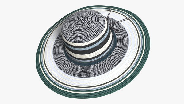 3D women foldable beach cap - TurboSquid 1451155