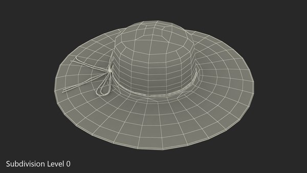 3D women foldable beach cap - TurboSquid 1451155