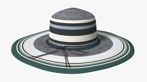 3D women foldable beach cap - TurboSquid 1451155