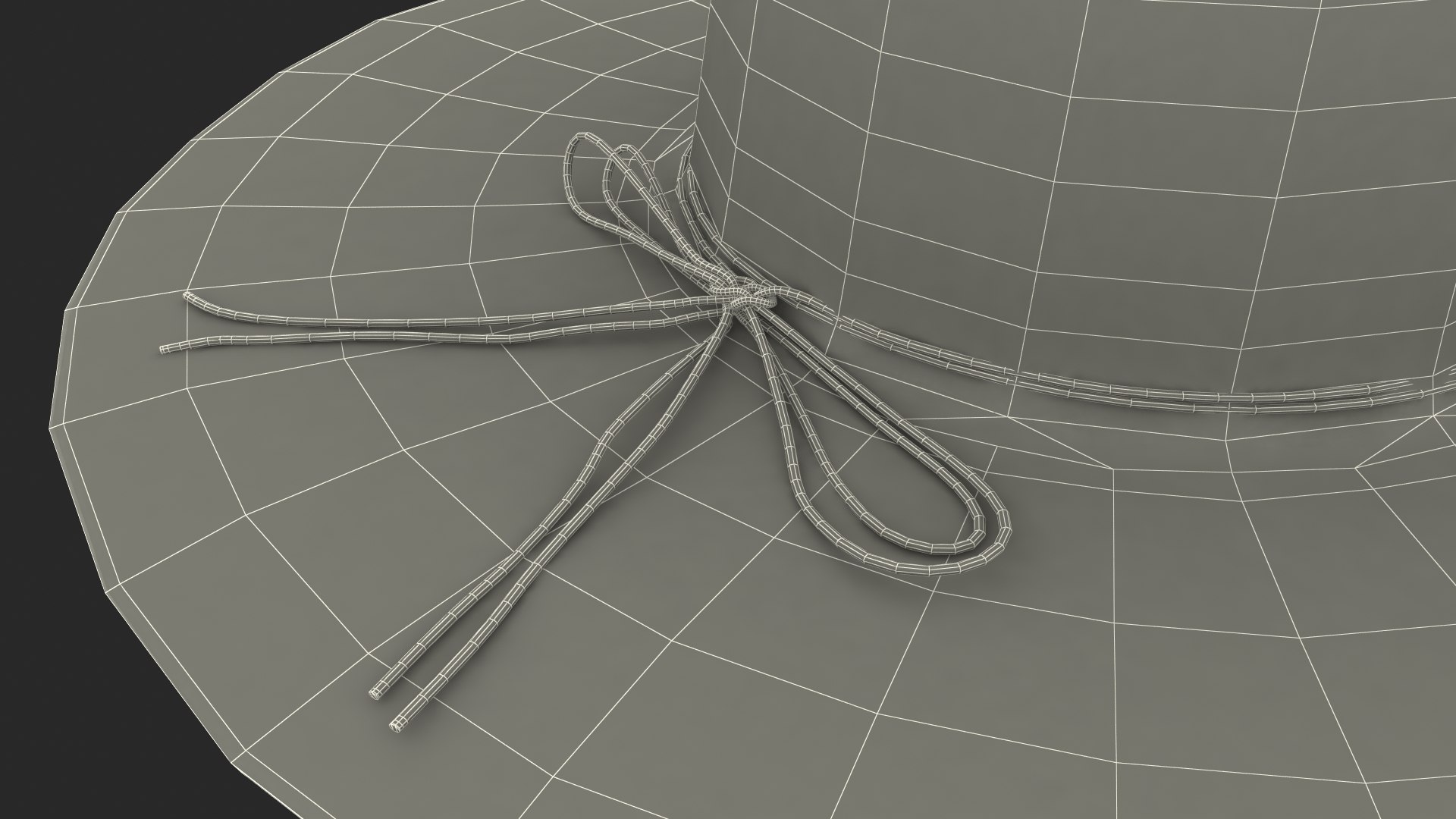 3D Women Foldable Beach Cap - TurboSquid 1451155