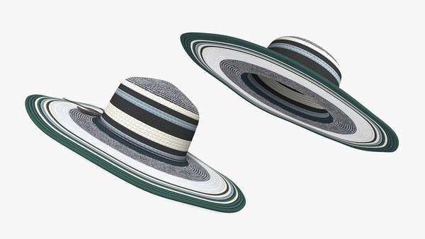 3D women foldable beach cap - TurboSquid 1451155