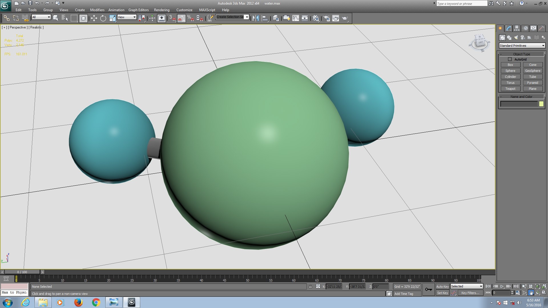 3d Model Water Molecule