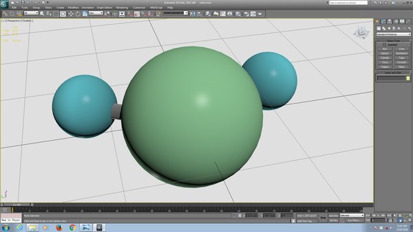 3d model water molecule