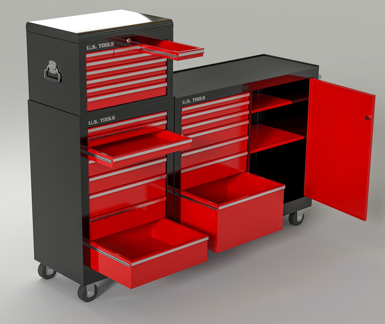 3D model set tool boxes - TurboSquid 1593745