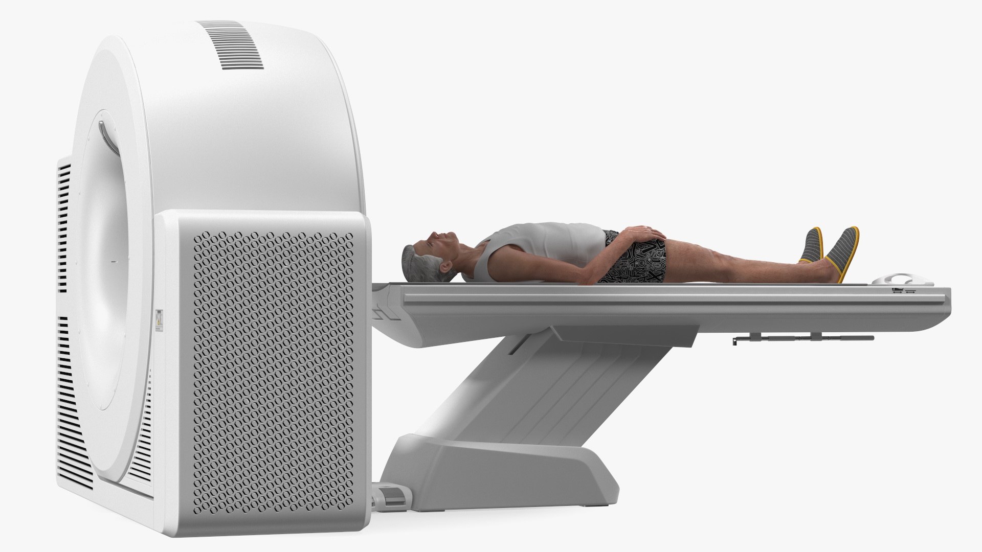 Tomograph Siemens with Patient Rigged for Cinema 4D 3D model ...