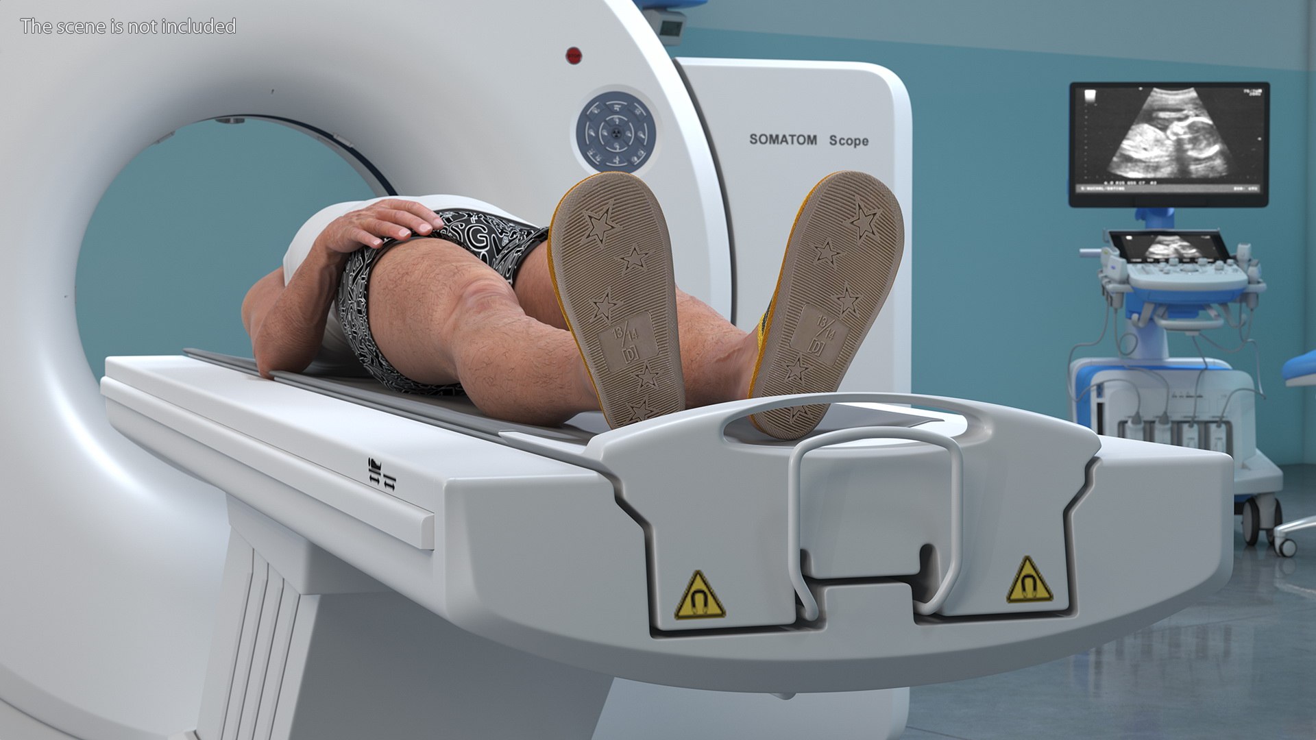 Tomograph Siemens with Patient Rigged for Cinema 4D 3D model ...