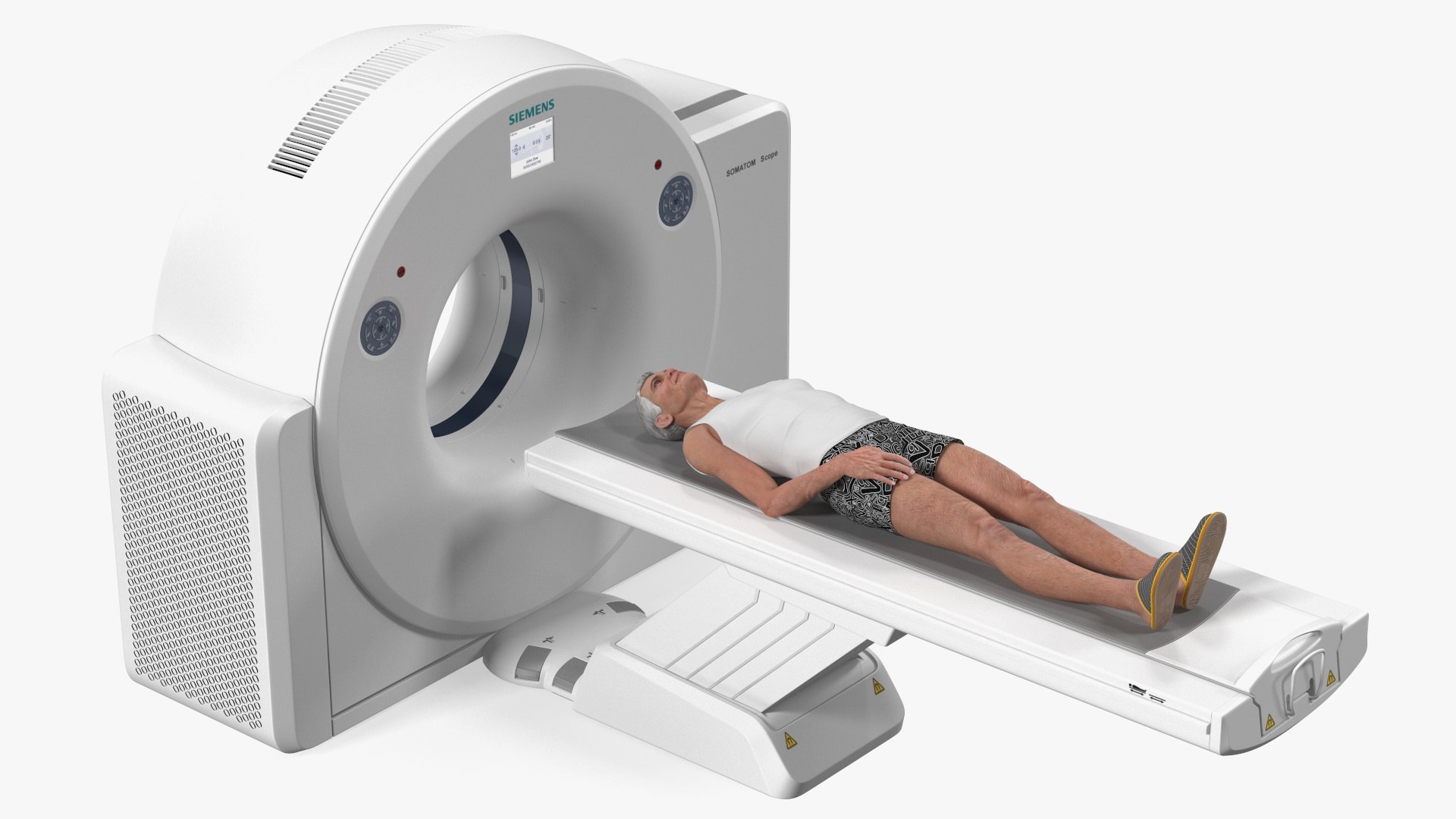 Tomograph Siemens with Patient Rigged for Cinema 4D 3D model ...