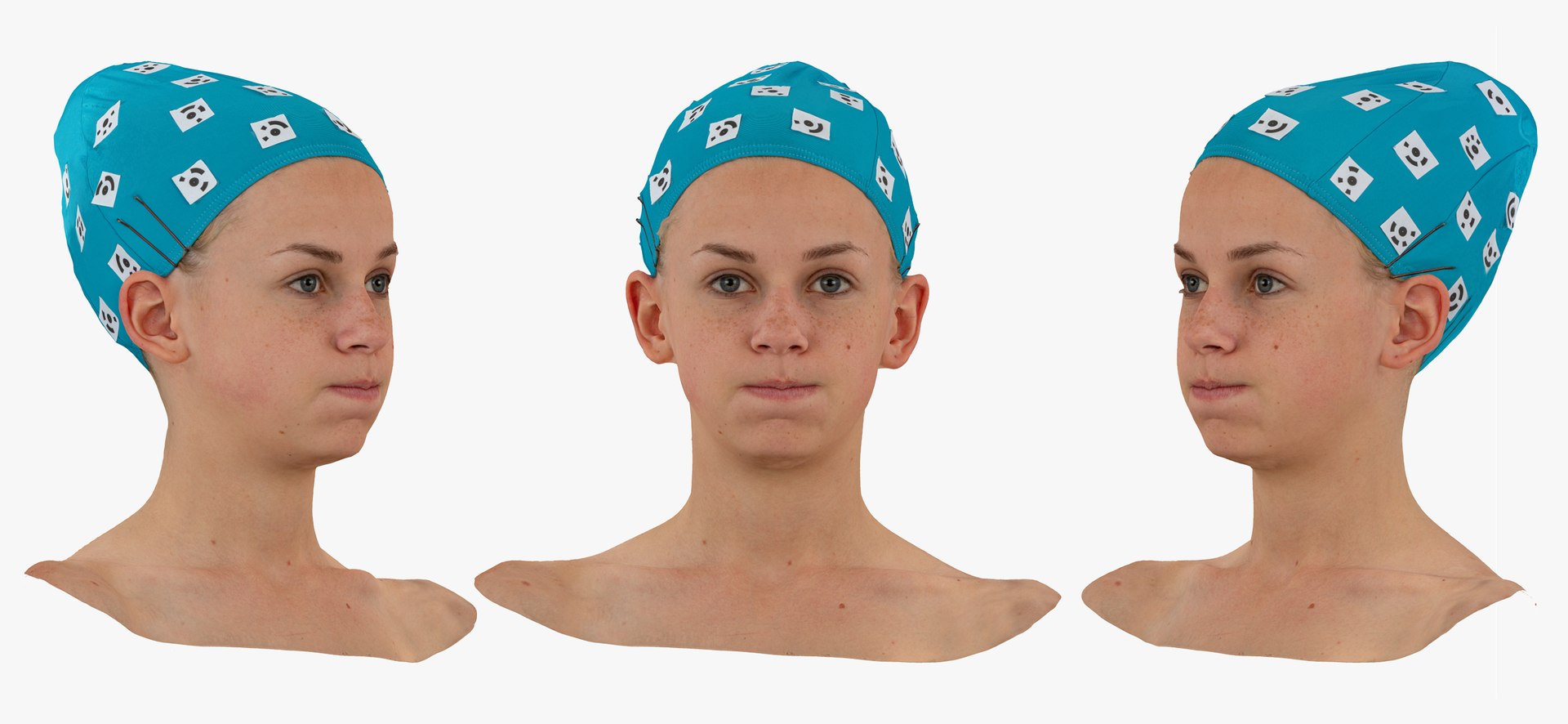 3D Rhea Human Head Cheek Model - TurboSquid 1662900