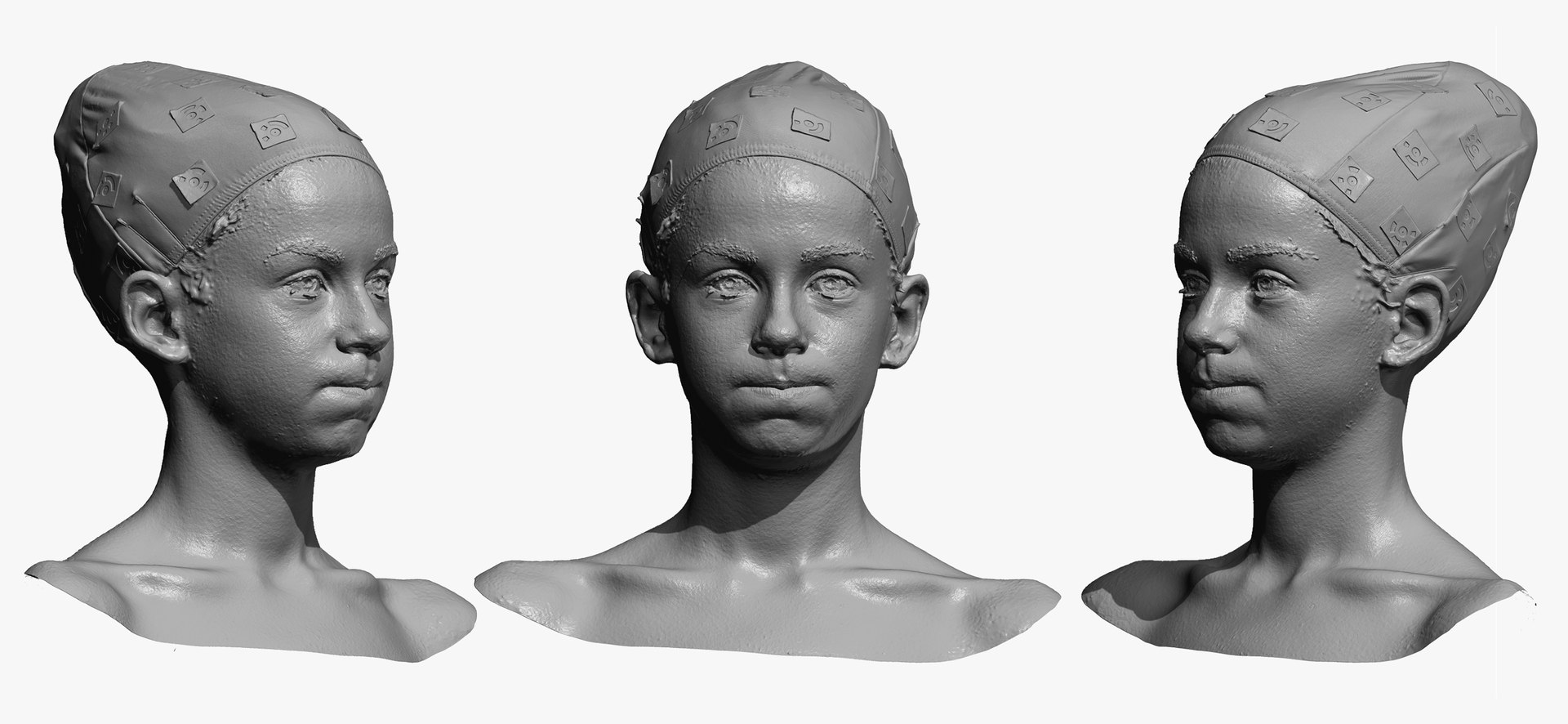 3D Rhea Human Head Cheek Model - TurboSquid 1662900