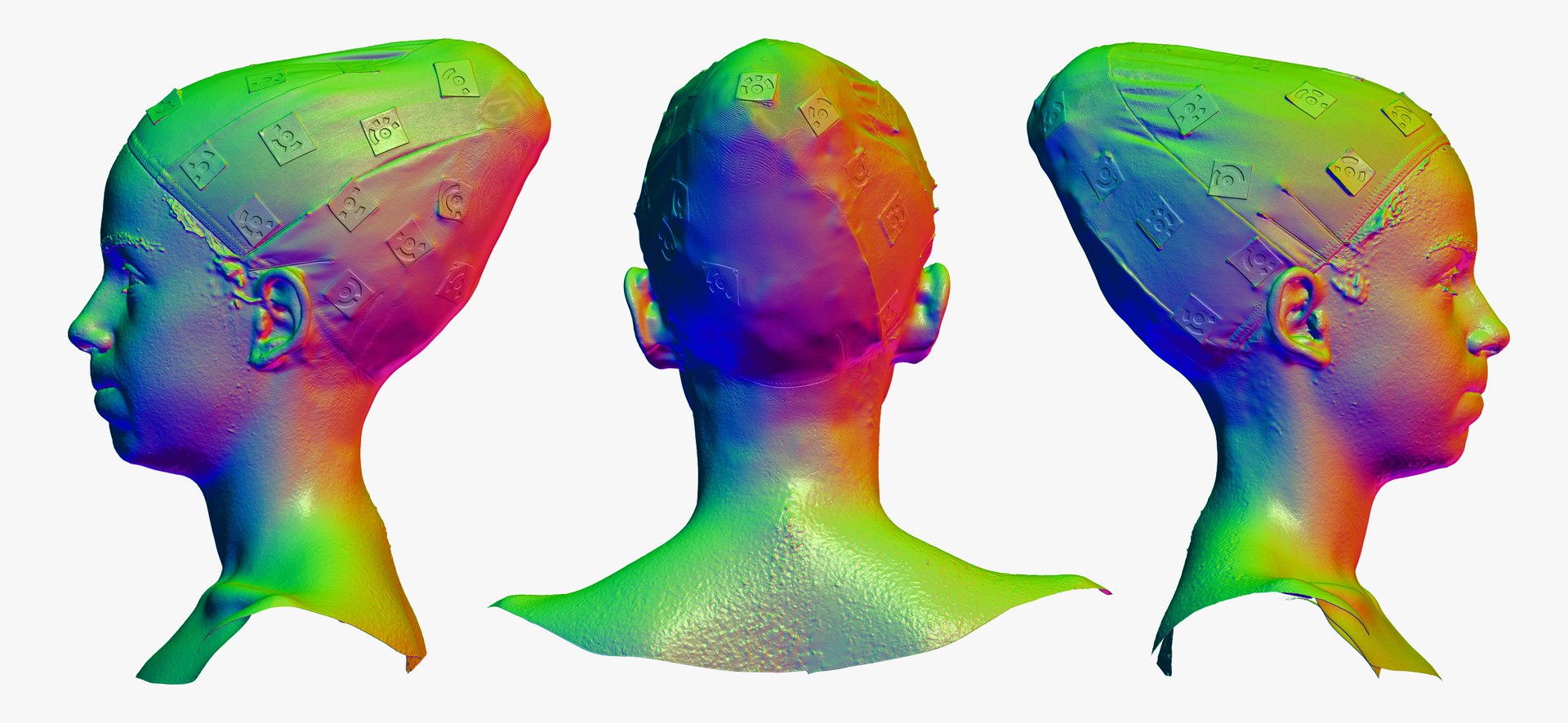 3D Rhea Human Head Cheek Model - TurboSquid 1662900