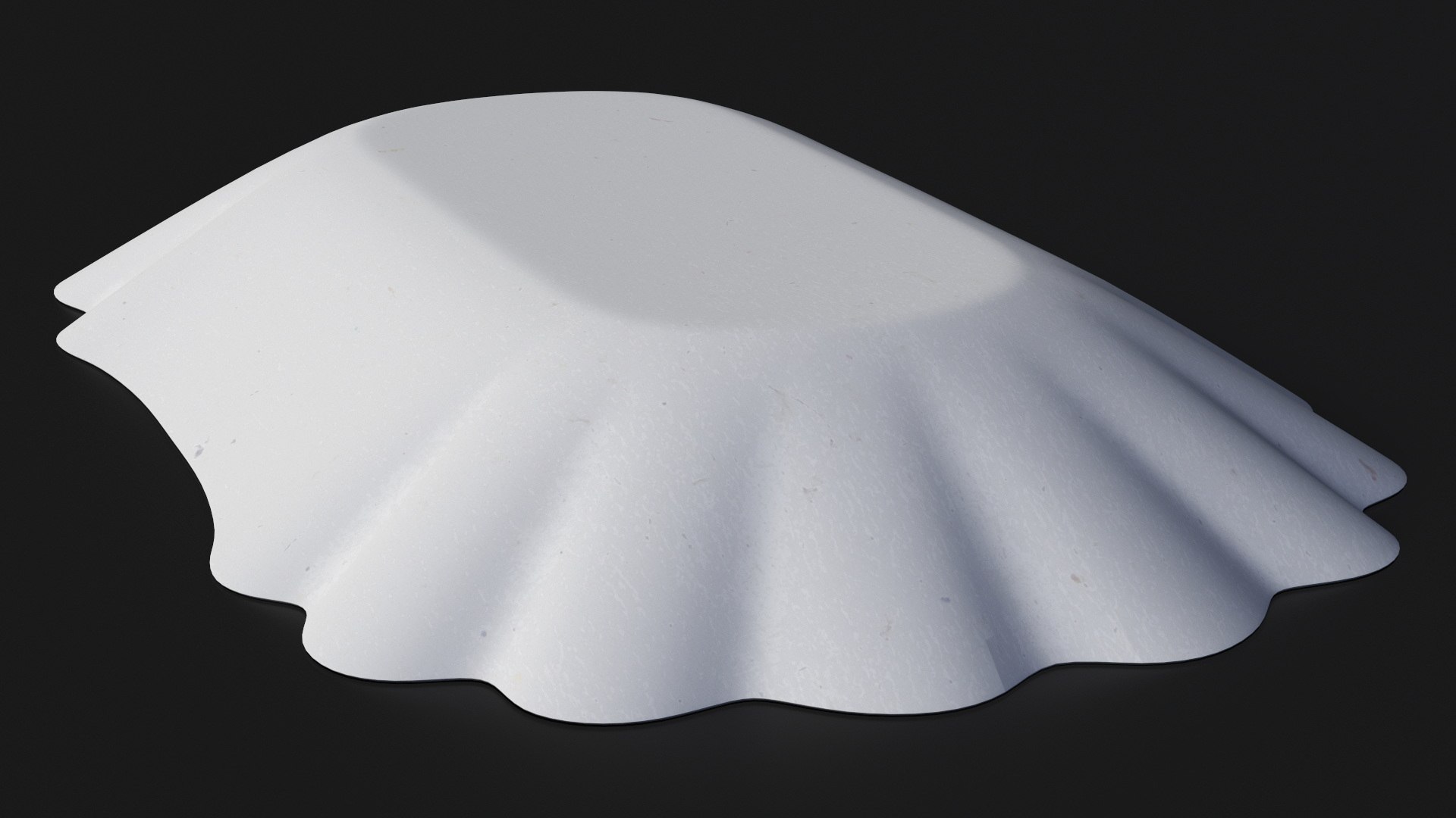 White Curly Paper Plate 3D Model - TurboSquid 2076349