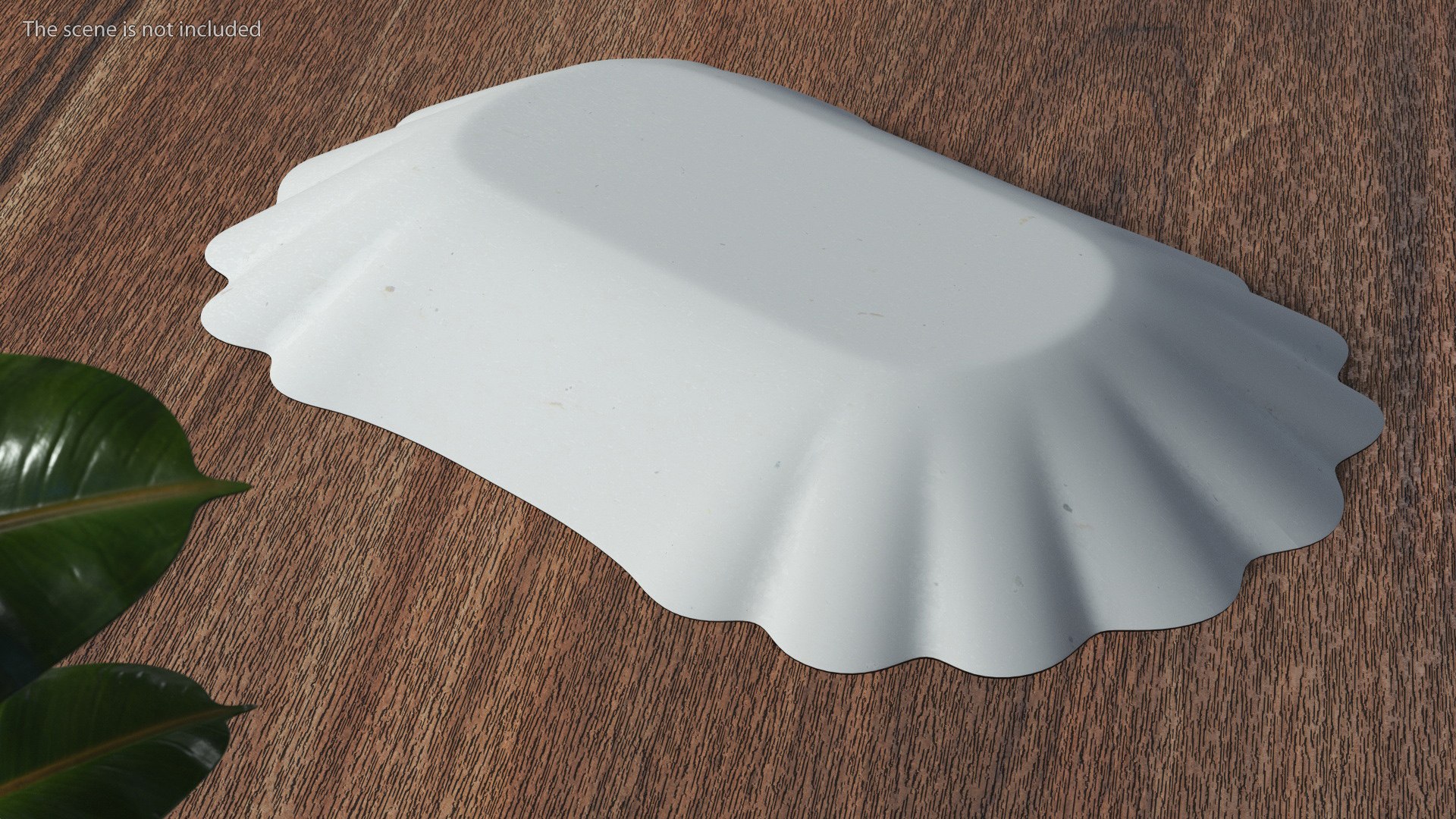 White Curly Paper Plate 3D Model - TurboSquid 2076349