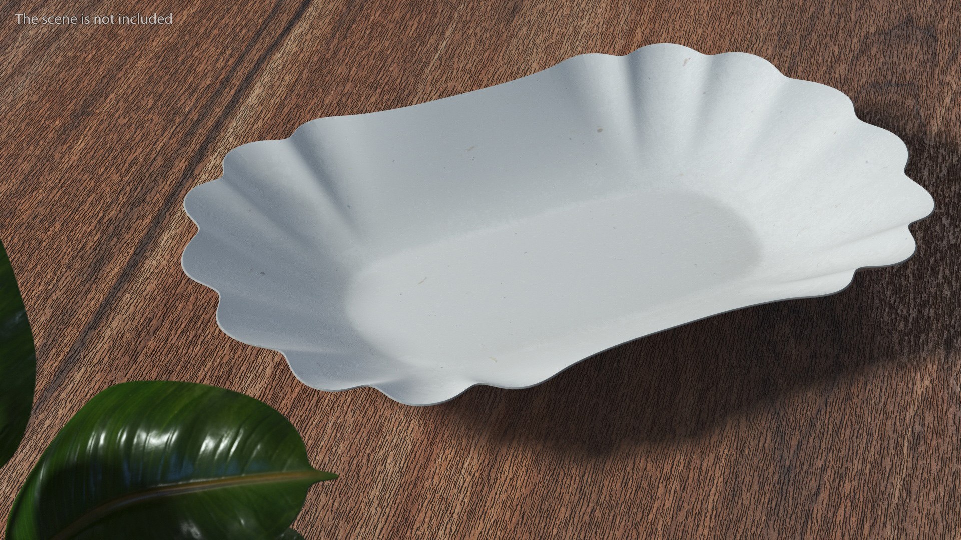 White Curly Paper Plate 3D Model - TurboSquid 2076349