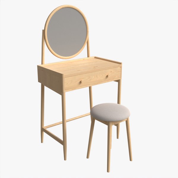 Dressing Table with stool Ercol Salina 3D 모델 - TurboSquid 2010945
