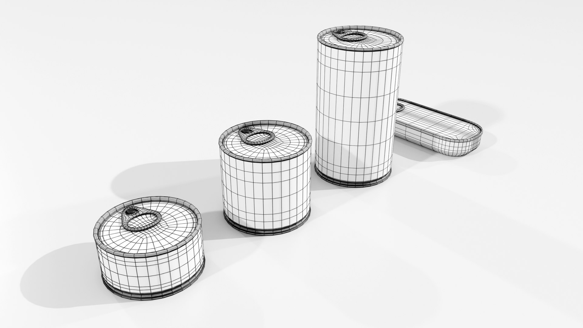 Standard Food Cans 3D Model - TurboSquid 2114447