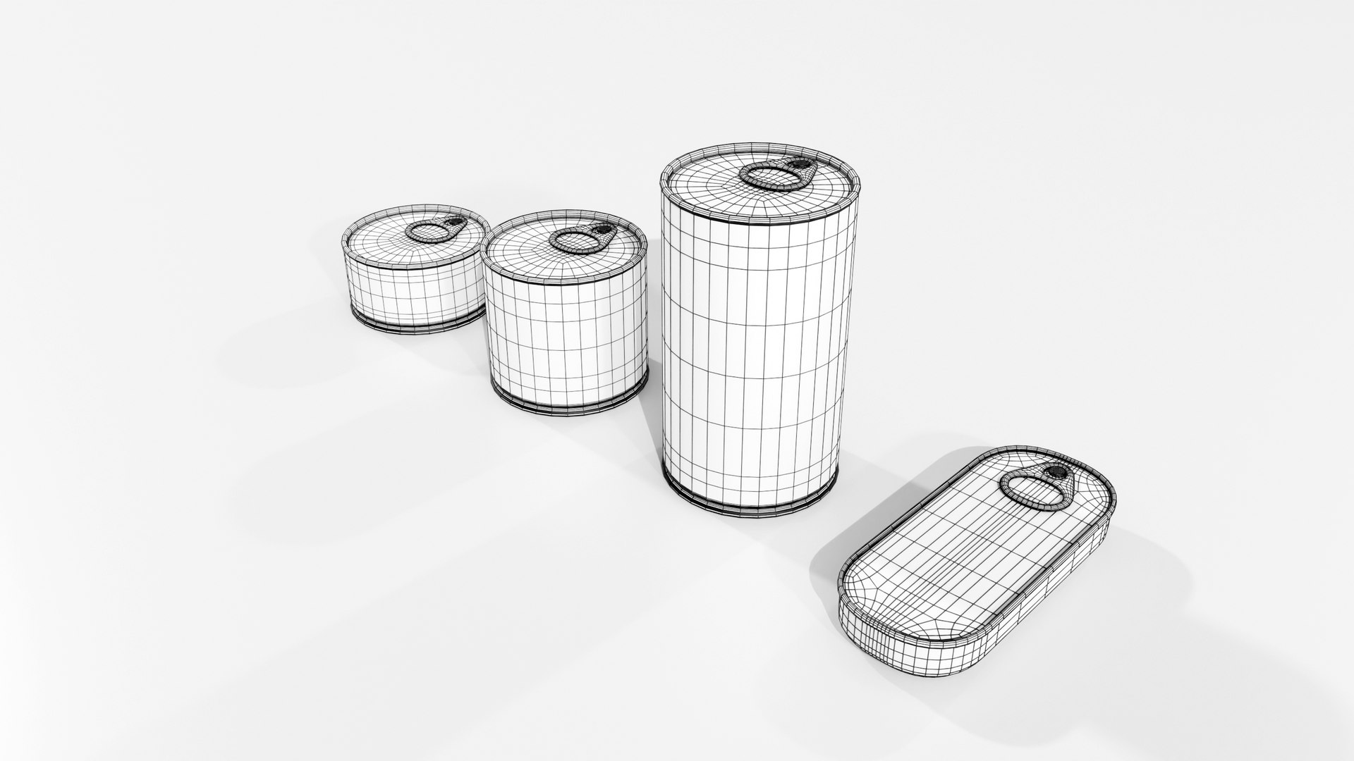 Standard Food Cans 3D Model - TurboSquid 2114447