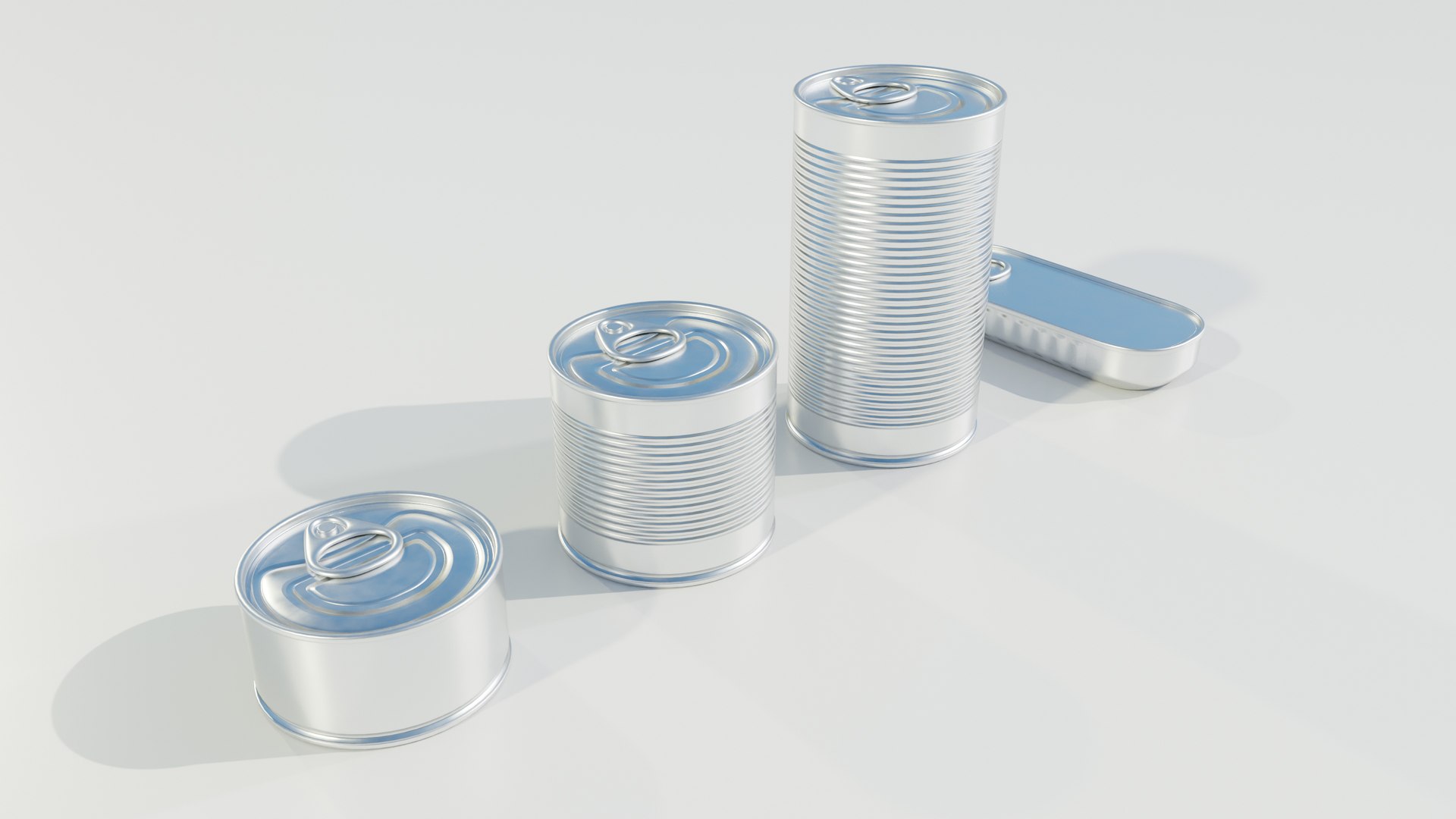 Standard Food Cans 3D Model - TurboSquid 2114447