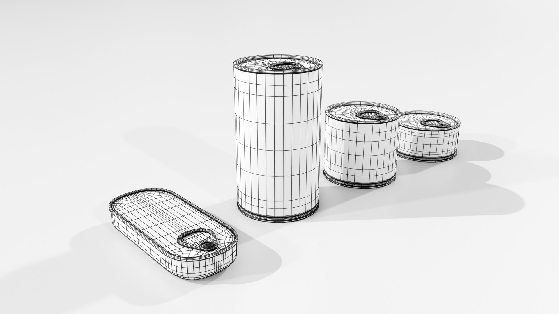 Standard Food Cans 3D Model - TurboSquid 2114447