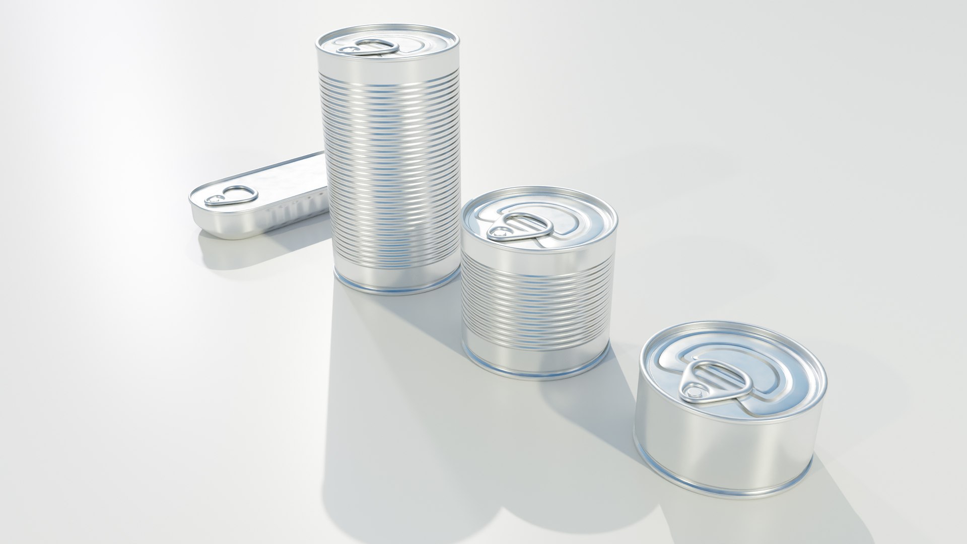 Standard Food Cans 3D Model - TurboSquid 2114447