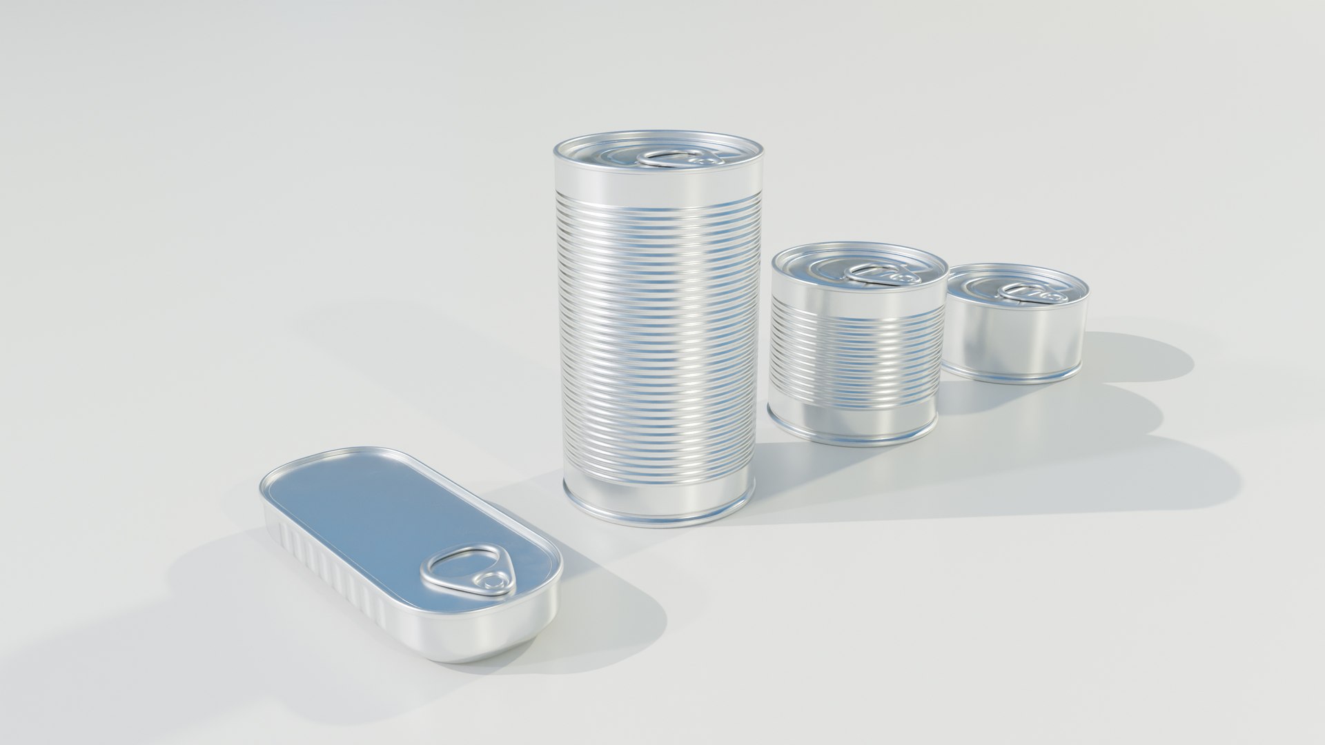 Standard Food Cans 3D Model - TurboSquid 2114447