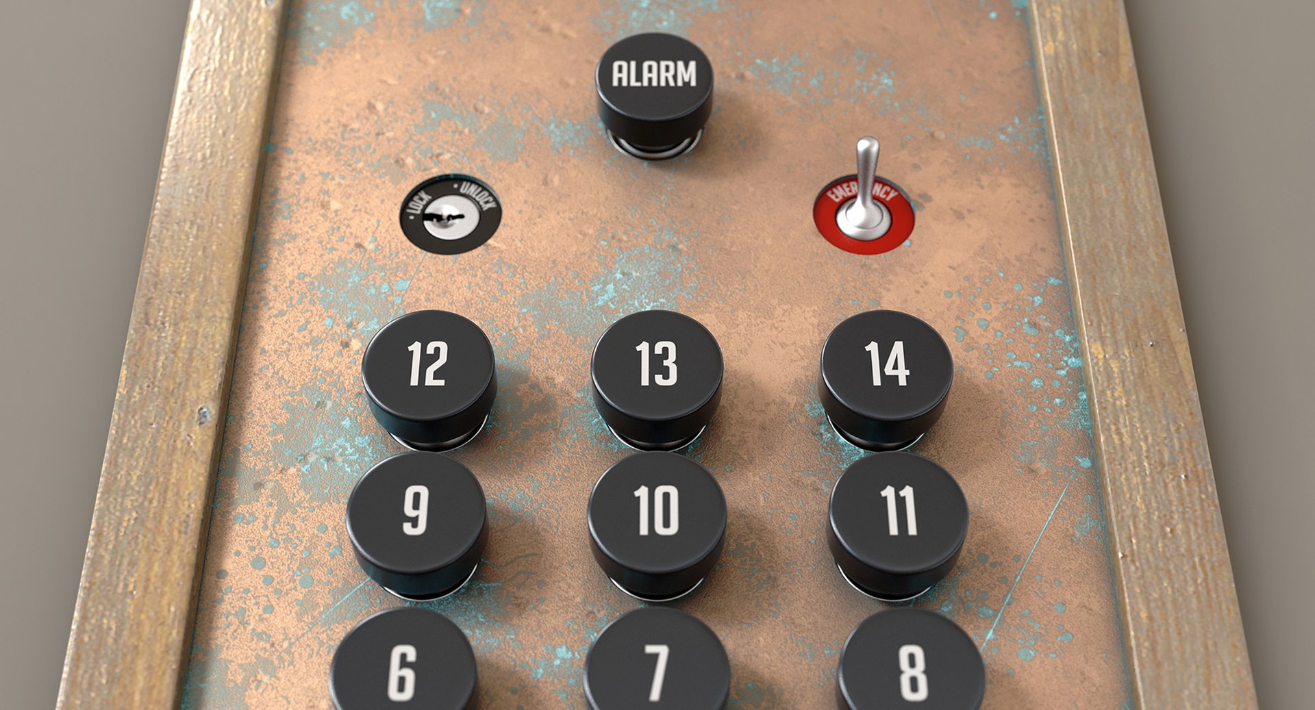 Elevator Control Panel 3D Model - TurboSquid 1562531
