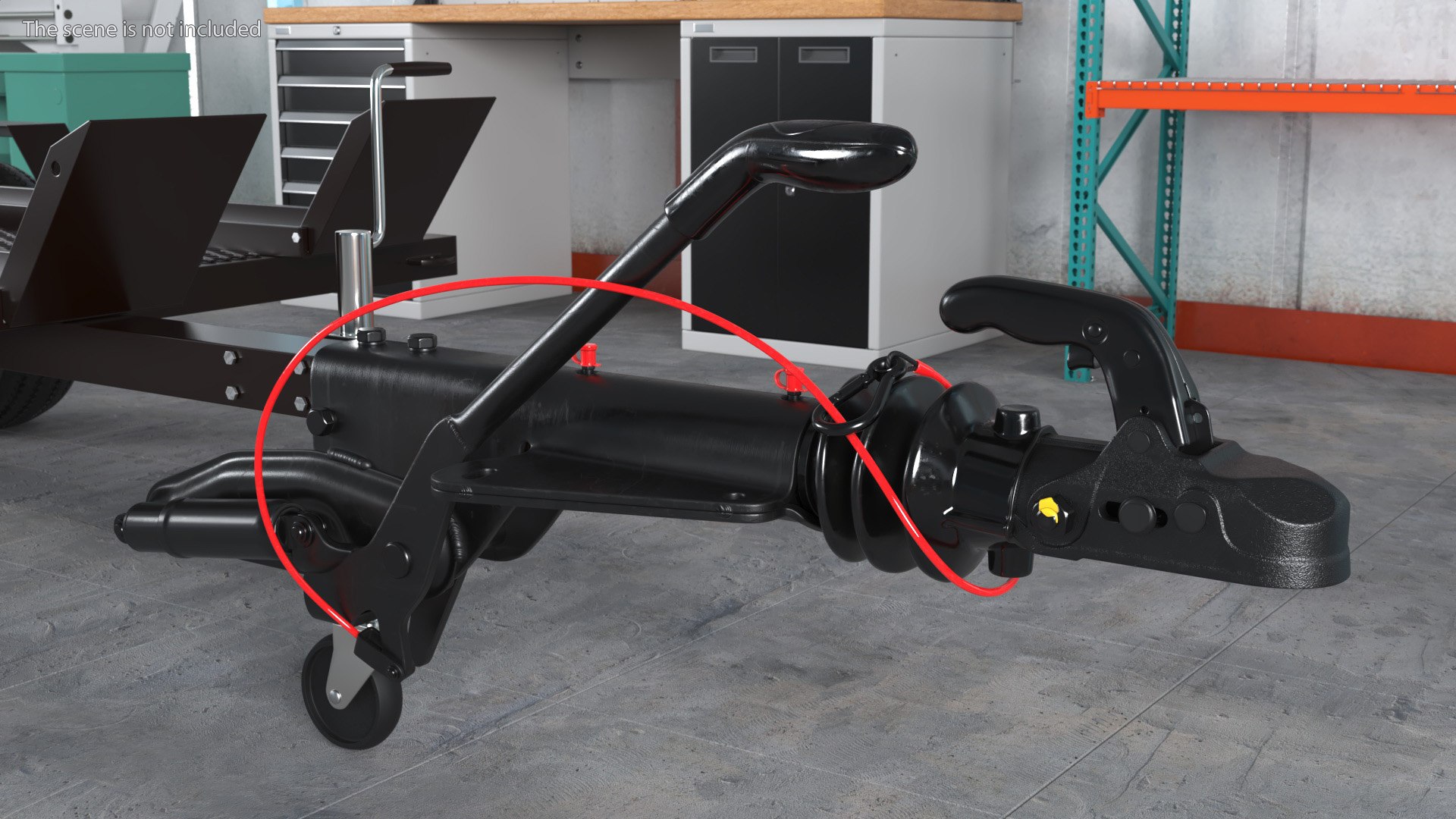 Trailer Coupling Clamp Black 3D Model - TurboSquid 2329268