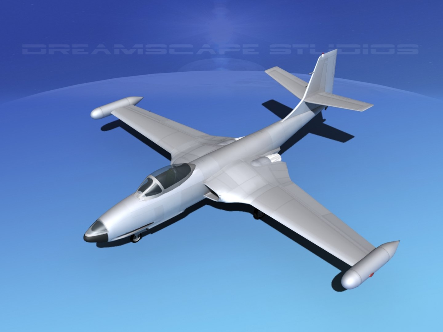 Korean F2h Banshee Jet Fighter 3d Max