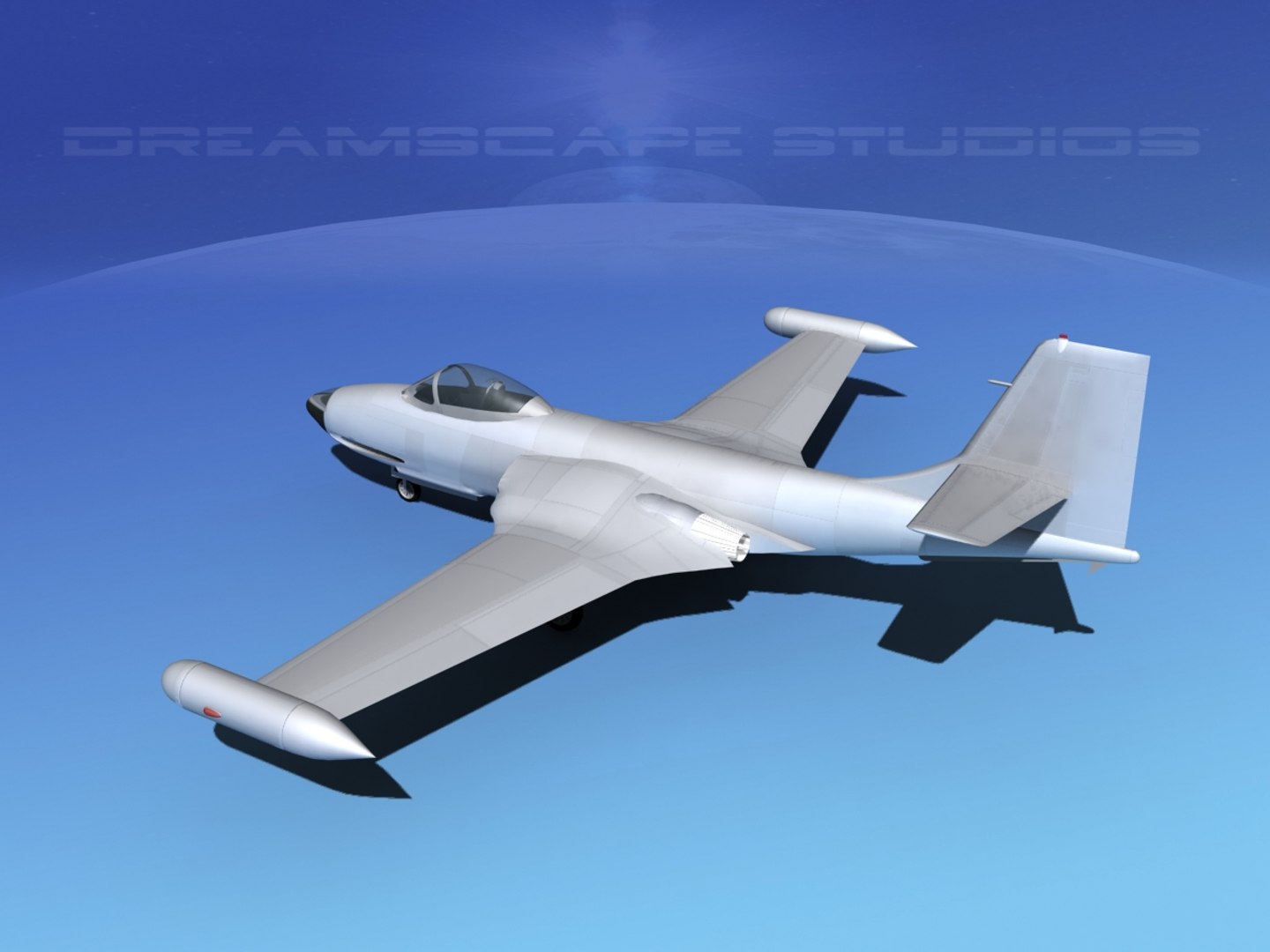 Korean F2h Banshee Jet Fighter 3d Max