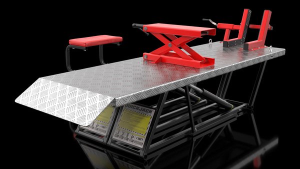 Quickjack motorcycle lift adapter 3D - TurboSquid 1680642