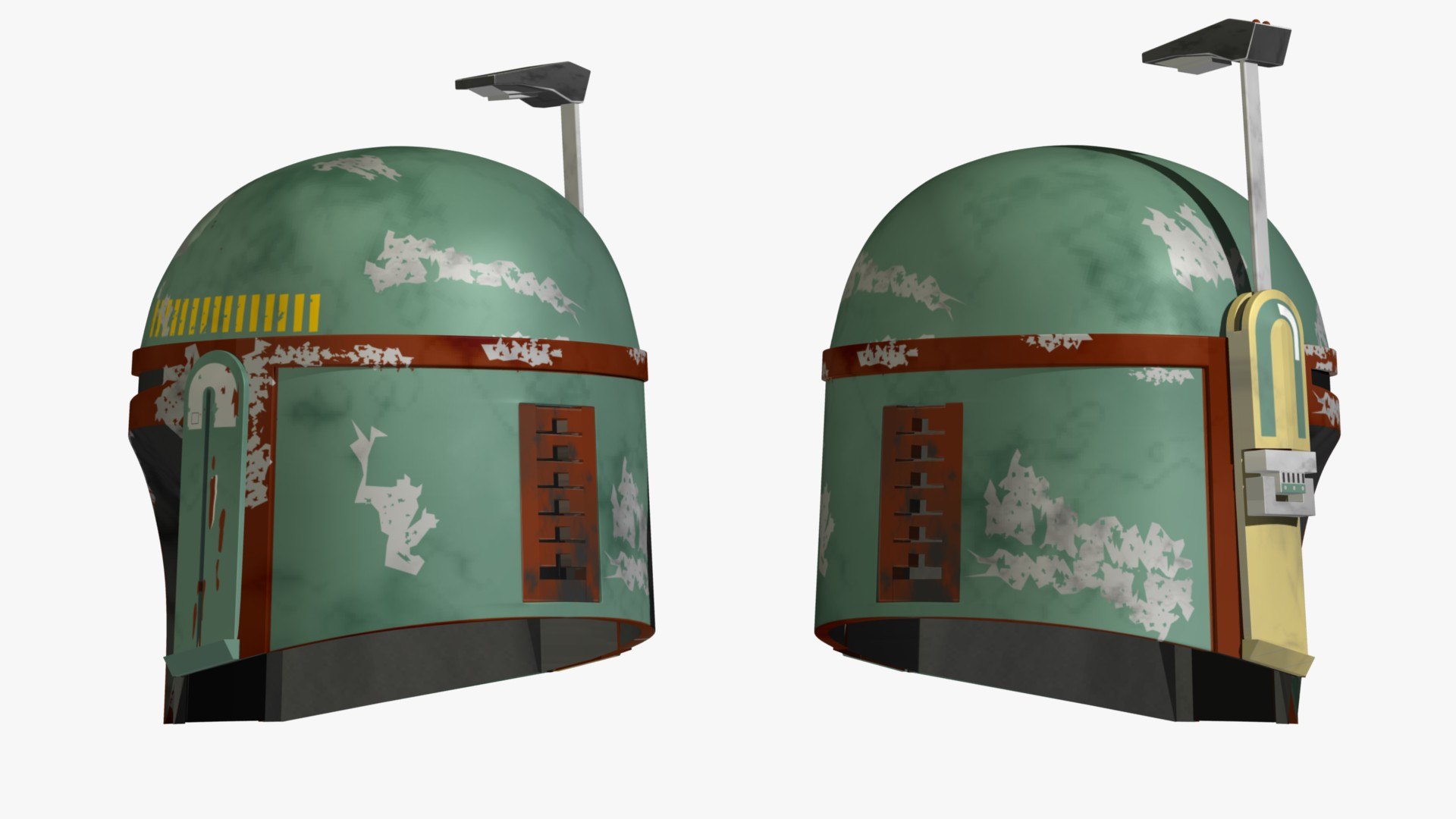 boba fett helmet 3d max