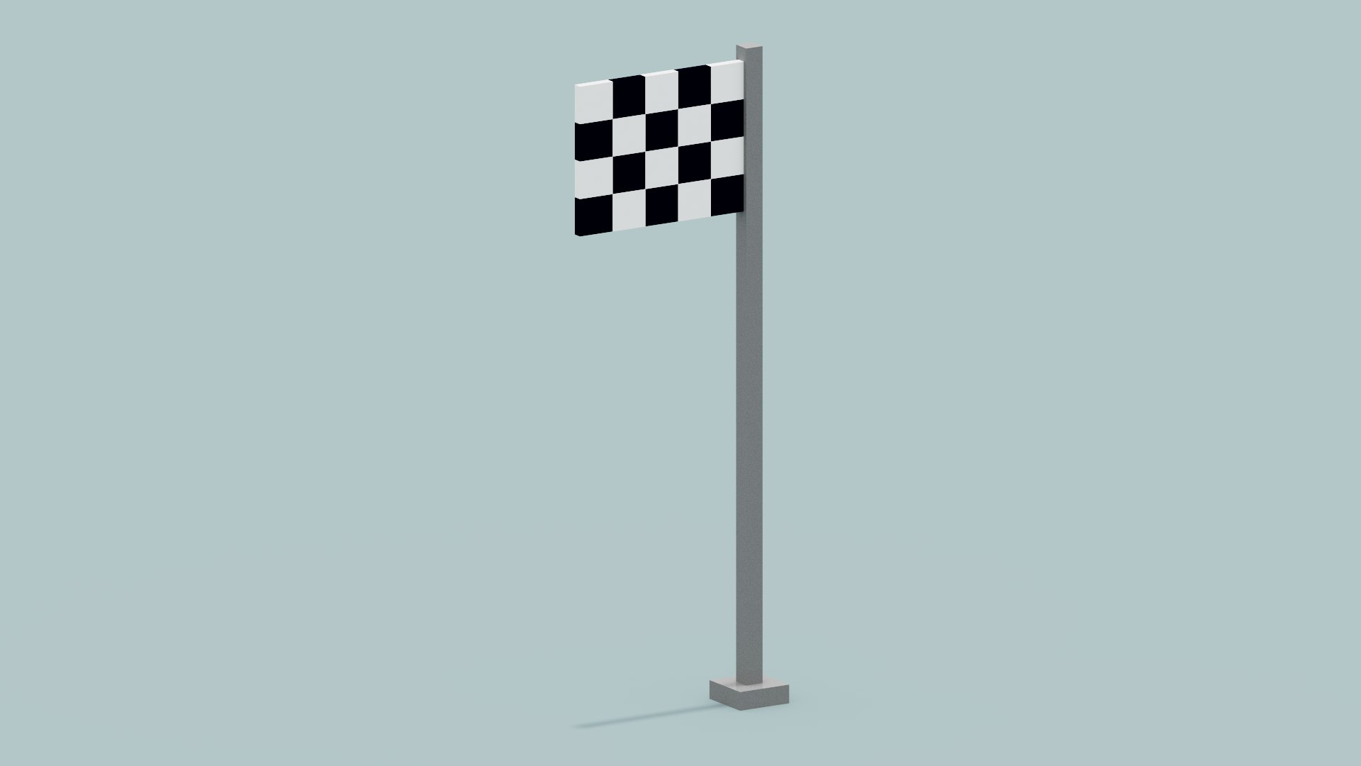 3D Checkered Flag Model - TurboSquid 1873888