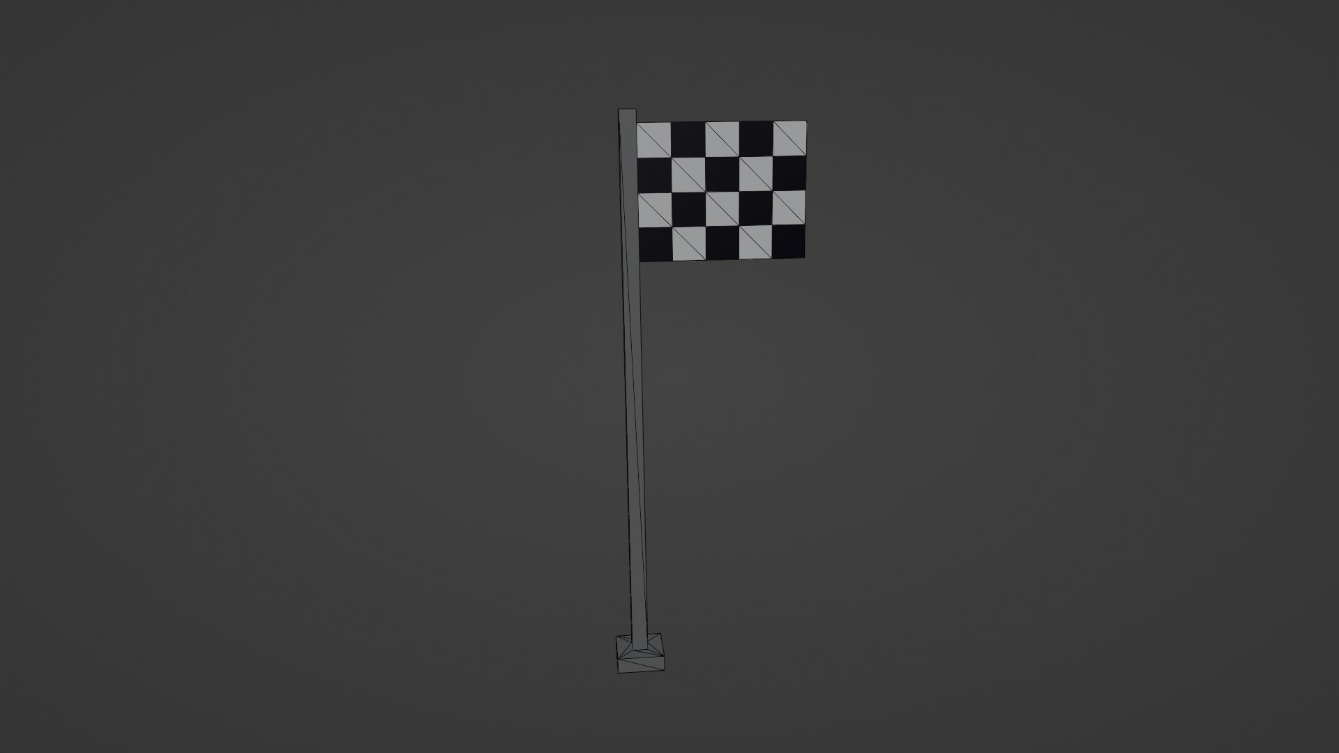 3D Checkered Flag Model - TurboSquid 1873888