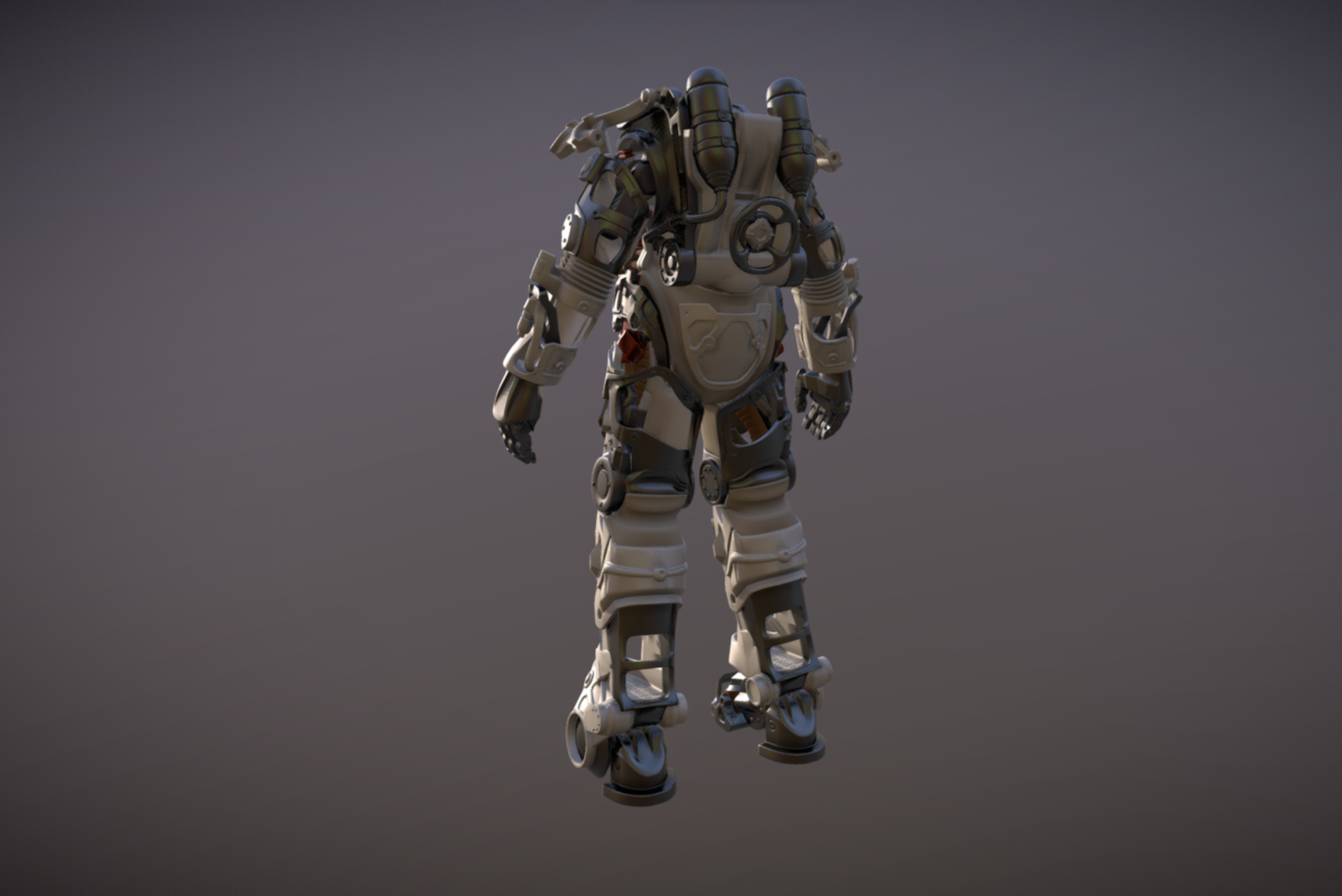 modelo 3d Marco de servoarmadura de Fallout - TurboSquid 2158771