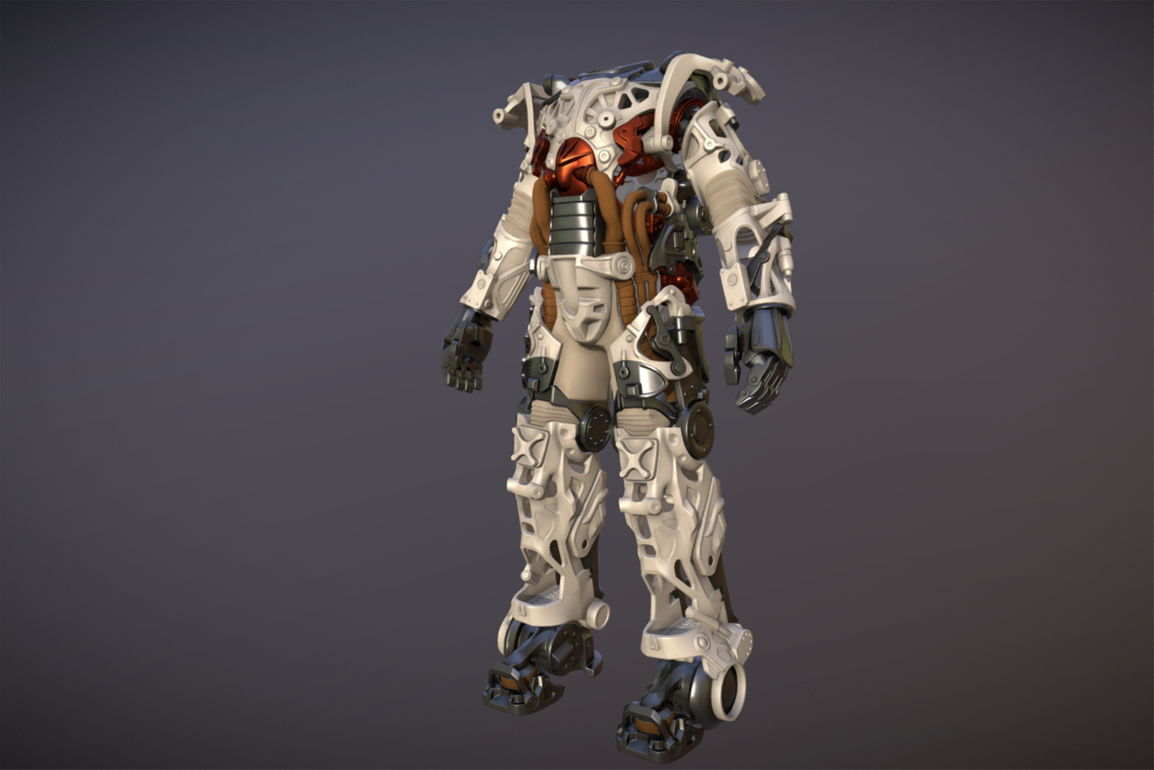 modelo 3d Marco de servoarmadura de Fallout - TurboSquid 2158771