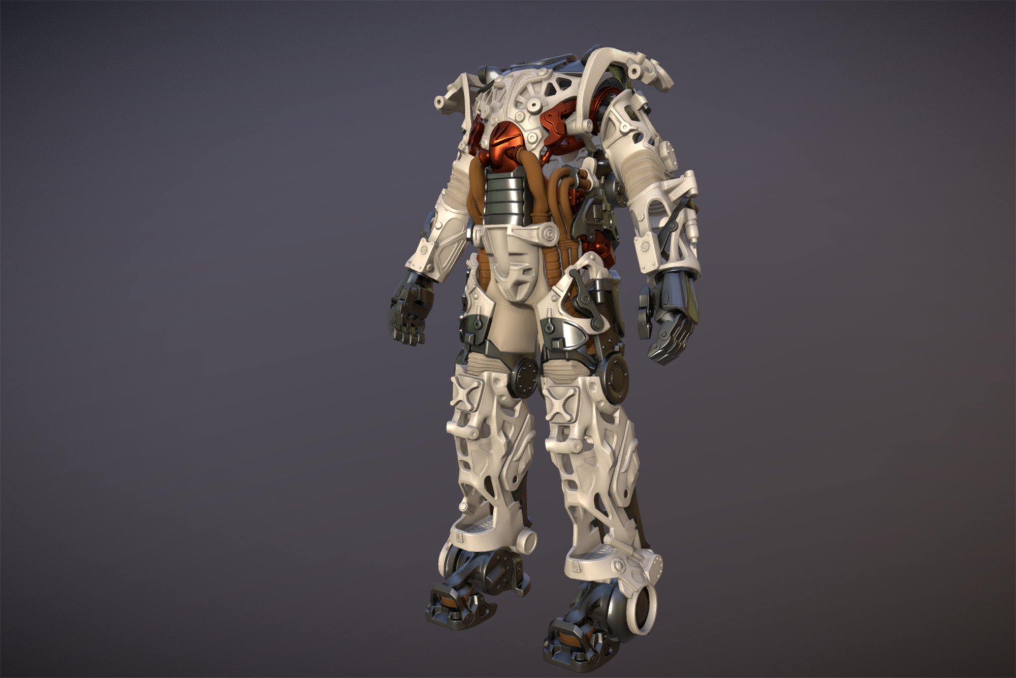 modelo 3d Marco de servoarmadura de Fallout - TurboSquid 2158771